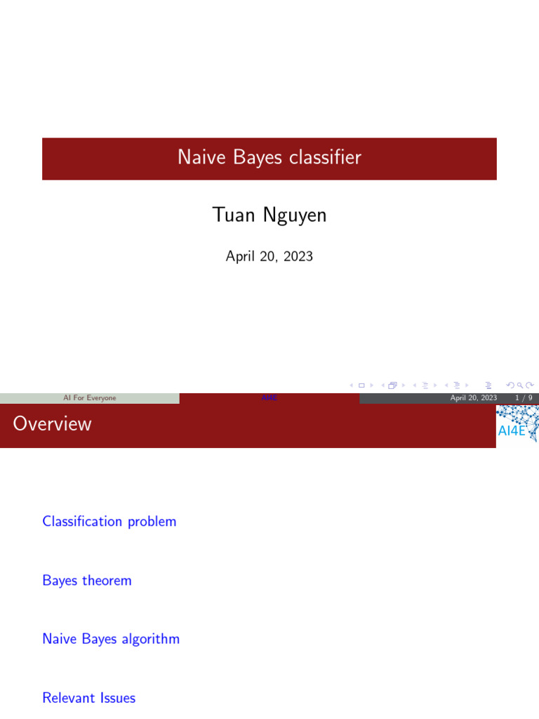 Naive Bayes | PDF | Statistical Classification | Theoretical Computer ... Naive Bayes | PDF | Statistical Classification | Theoretical Computer ...