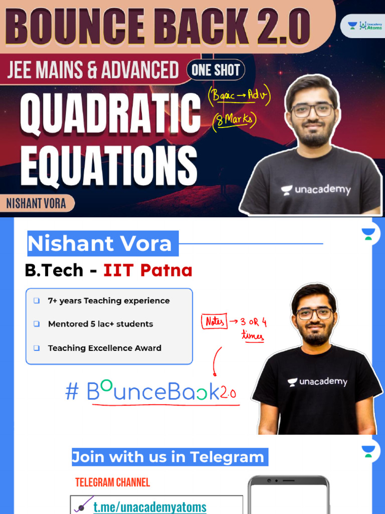 Quadratic Equations #BB2.0 | PDF | Quadratic Equation | Algebra