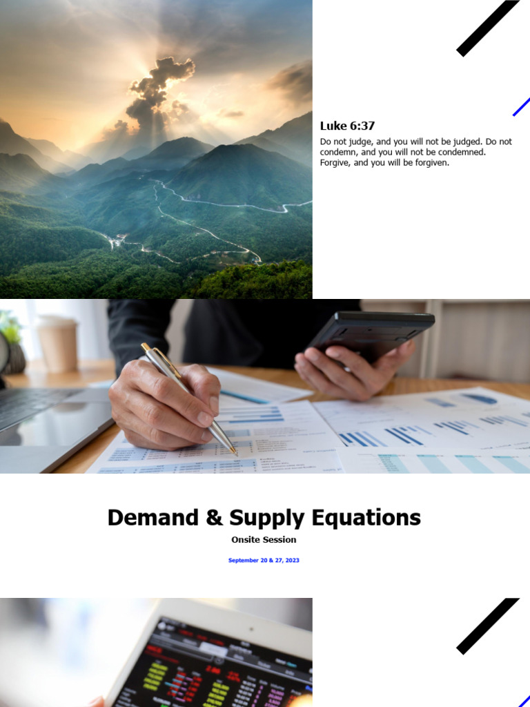 Demand Supply Equations | PDF | Economic Surplus | Demand