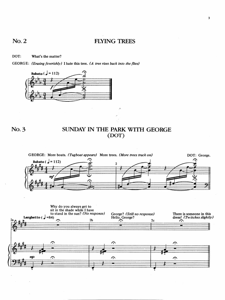 Sunday in The Park With George (Dot) - Sunday in The Park With George | PDF