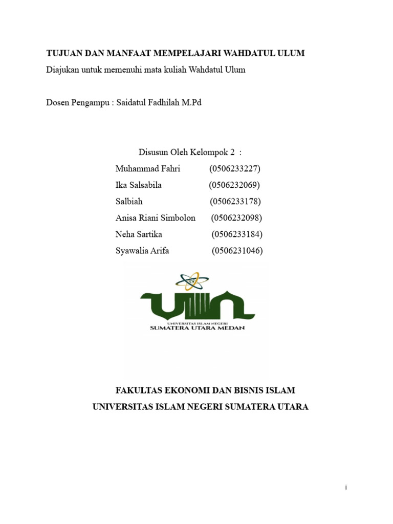 Wahdatul Ulum | PDF