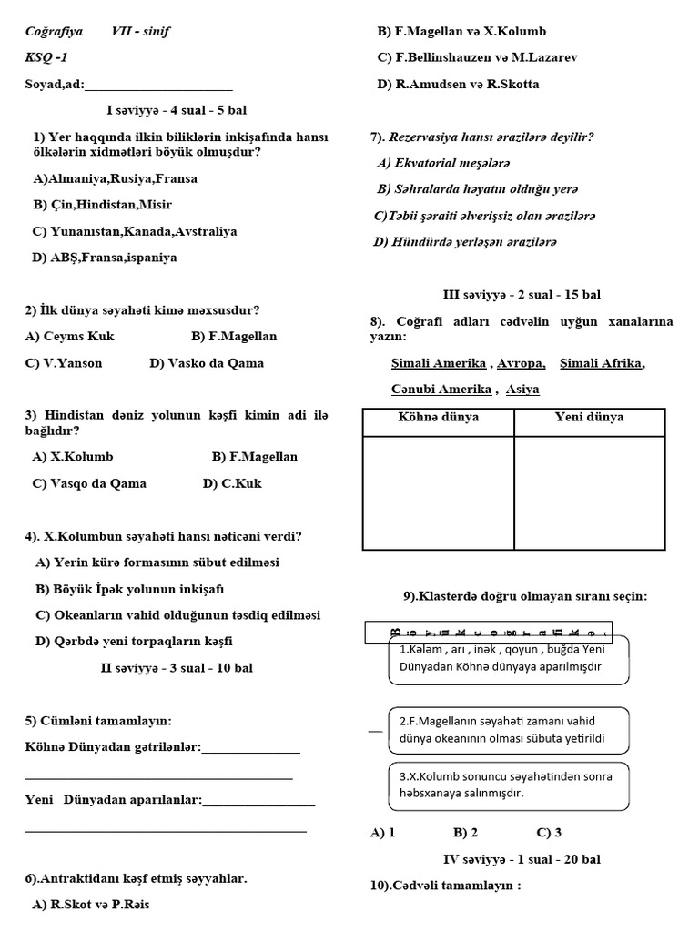 7 - Ci Sinif KSQ 1 | PDF