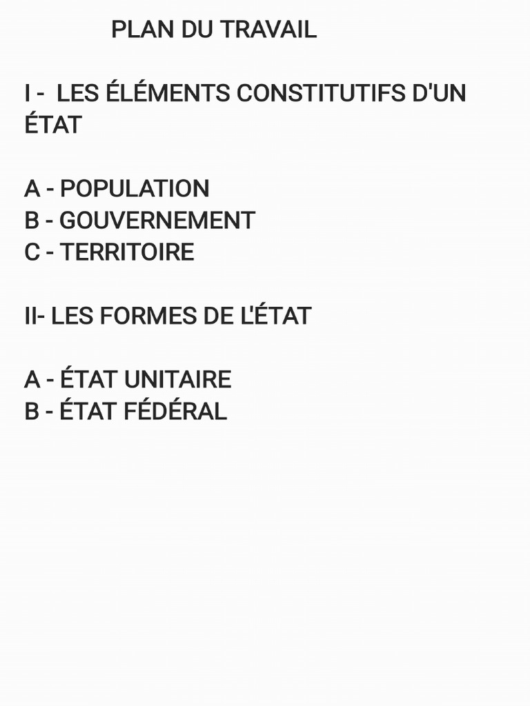 DT Notion de L'état | PDF