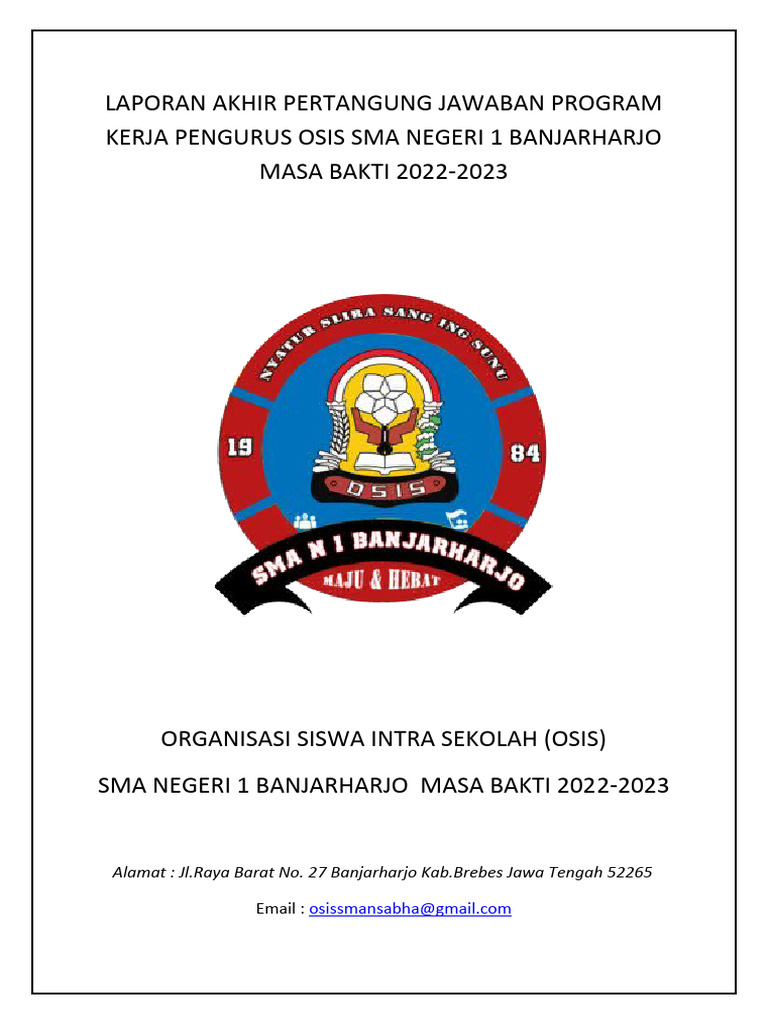 LPJ Program Kerja 22-23-1 | PDF