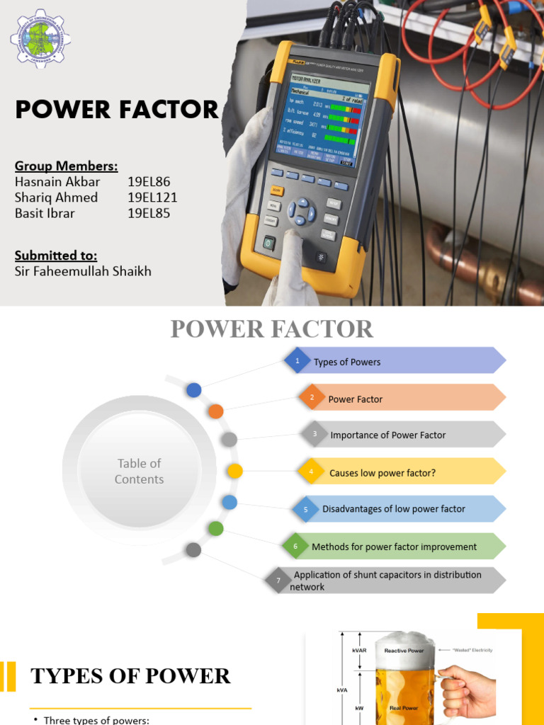 Power Factor | PDF | Electric Power | Capacitor