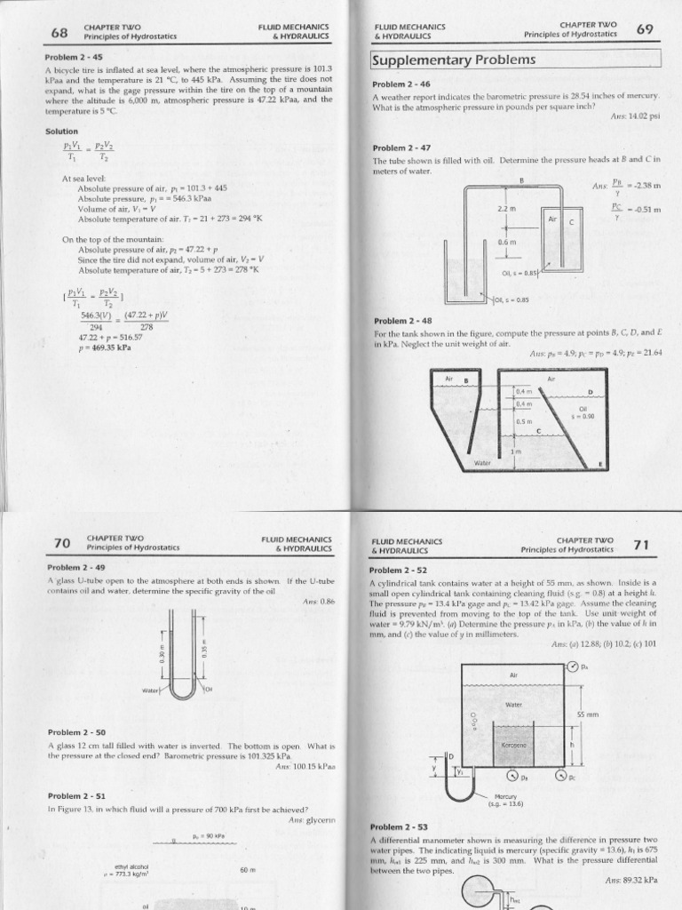 Supplementary Problems Chapter 2 | PDF | Science & Mathematics
