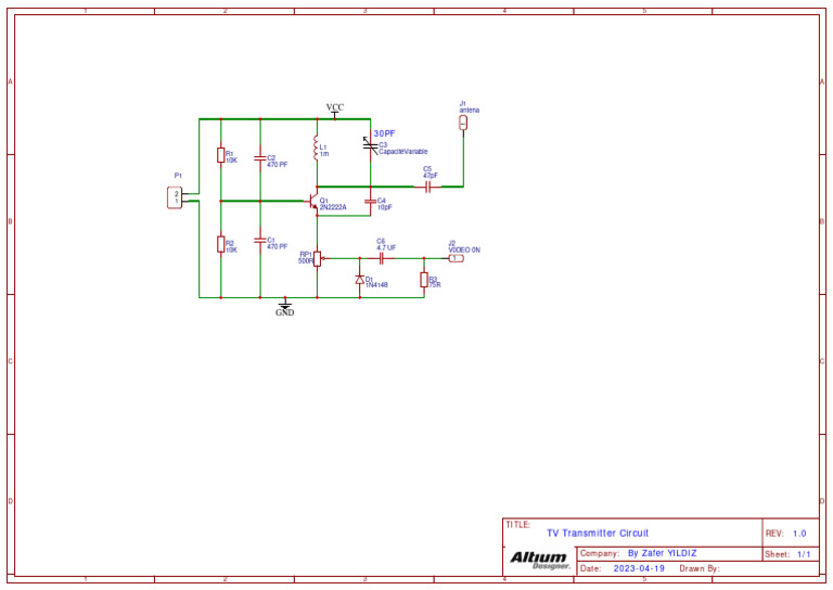 Schematic - TV TRANSMİTTER - 2023-09-01 | PDF | Electronics