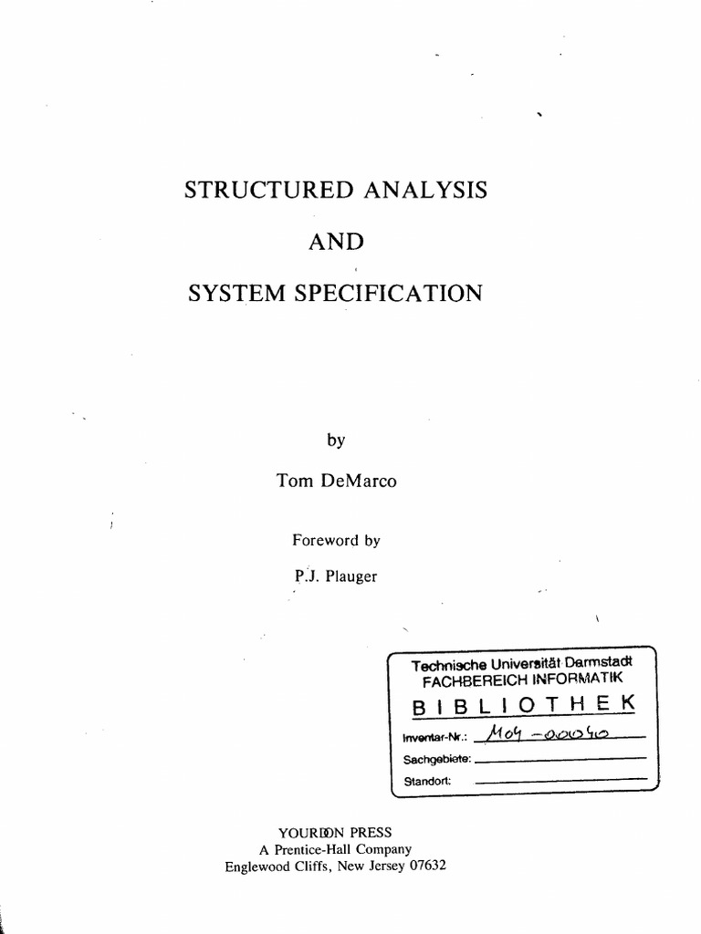 Structured Analysis and Specification Guide | PDF