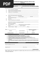 PU Migration Certificate Form | PDF | Identity Document | Government