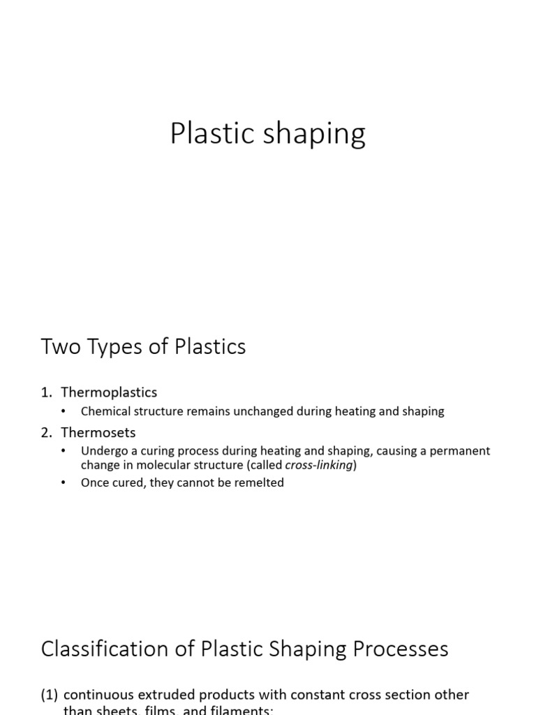 Plastic Shaping and Extrusion Guide | PDF | Business | Technology ...