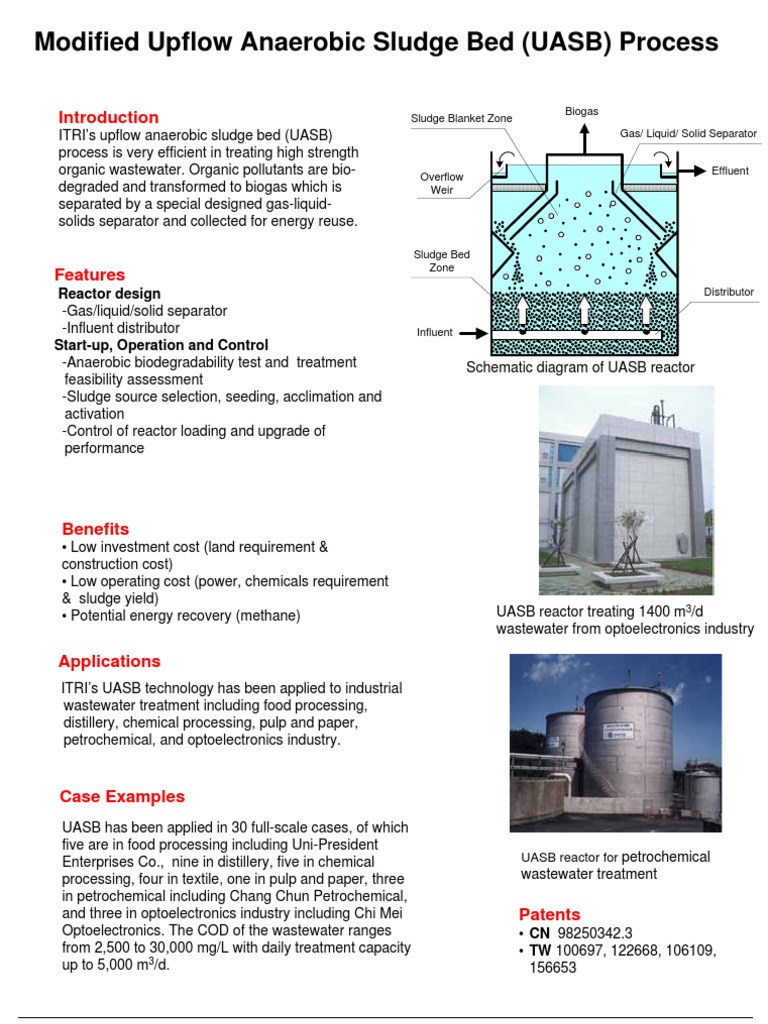 UASB Process for Wastewater Treatment | PDF | Home & Garden | Science ...