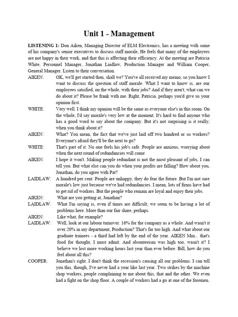 Transcripts for management | PDF | Biscuit