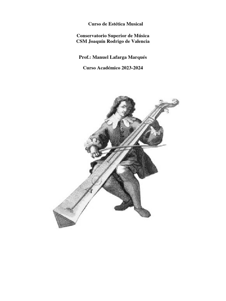 2023 Estetica - Programa | PDF