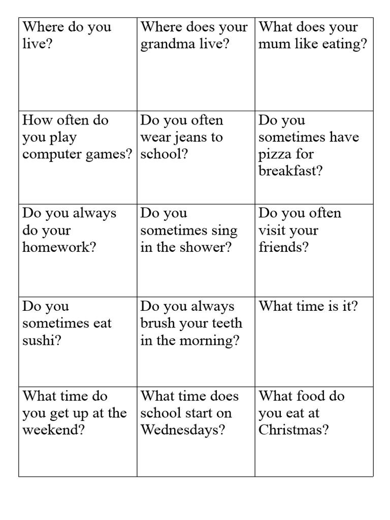 Where Do You Live | PDF