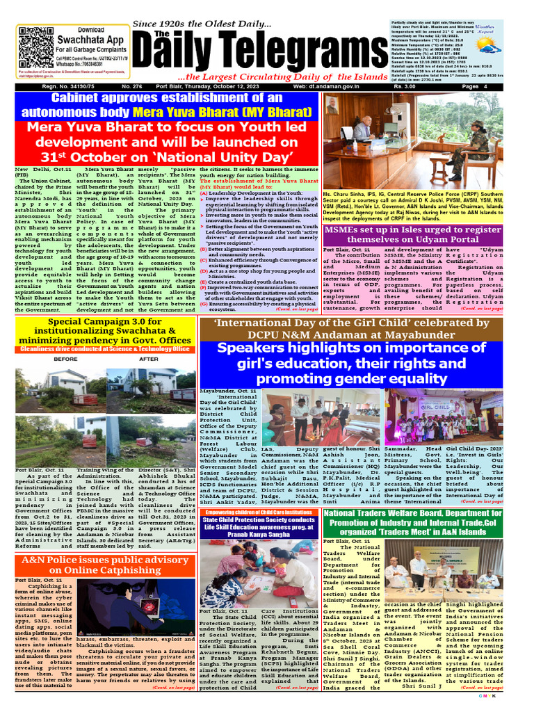 #The Daily Telegrams Oct 12 | PDF | Social Media | Popular Culture ...