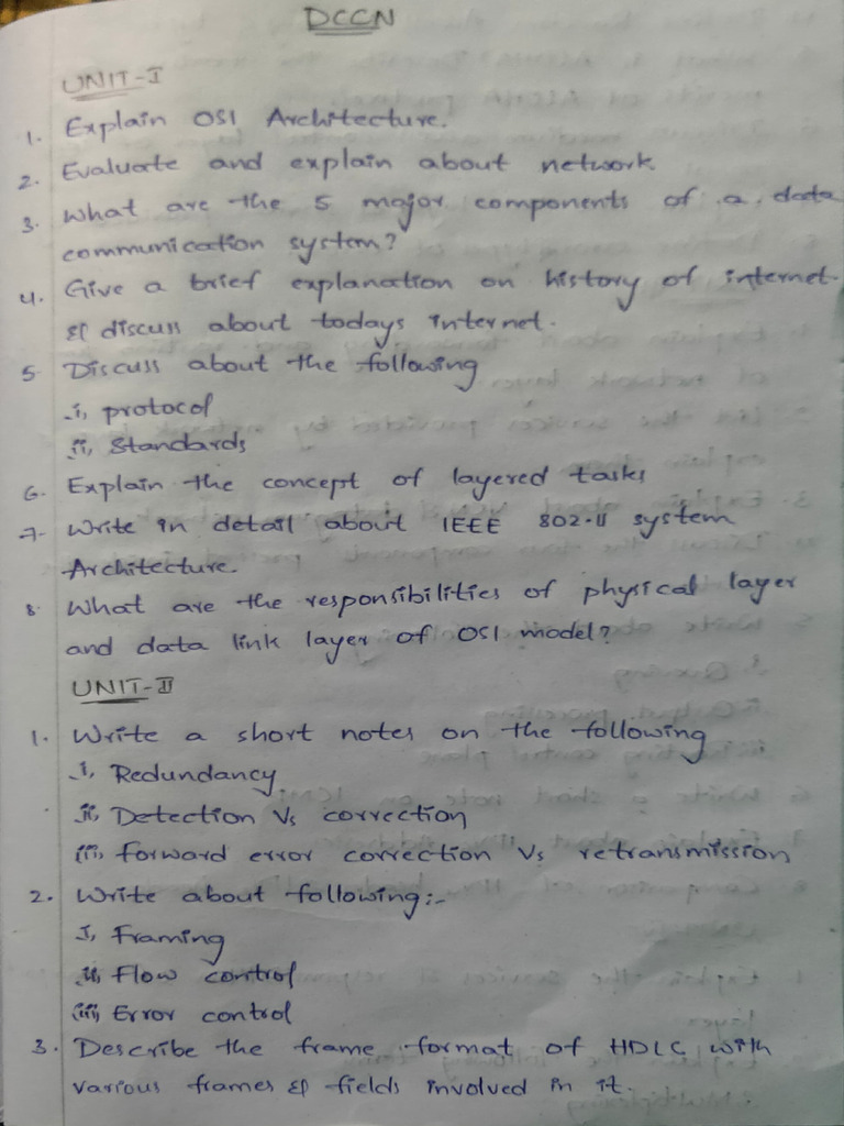 DCCN Important Questions | PDF | Computer Standards | Information ... DCCN Important Questions | PDF | Computer Standards | Information ...