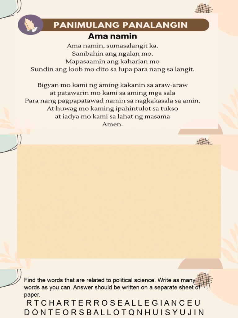 PPG - Humss 11 | PDF | President Of The Philippines | World Politics