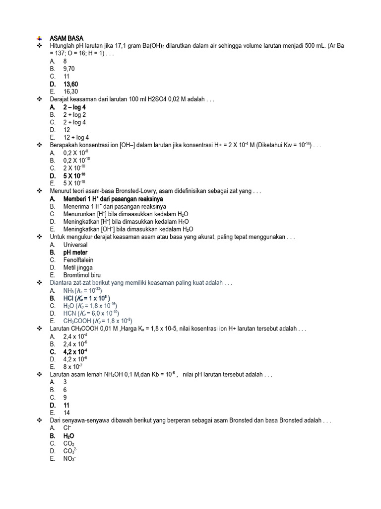 Latihan Soal-Kimia-XI-2 | PDF