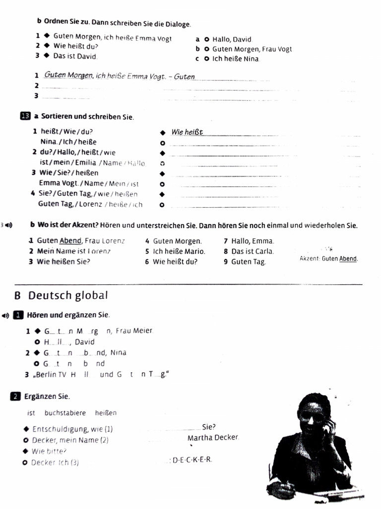 Assignment German Language A1 | PDF