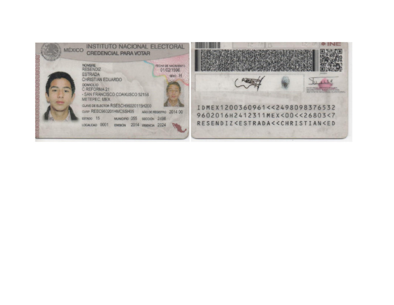Identificacion Oficial Vigente | PDF