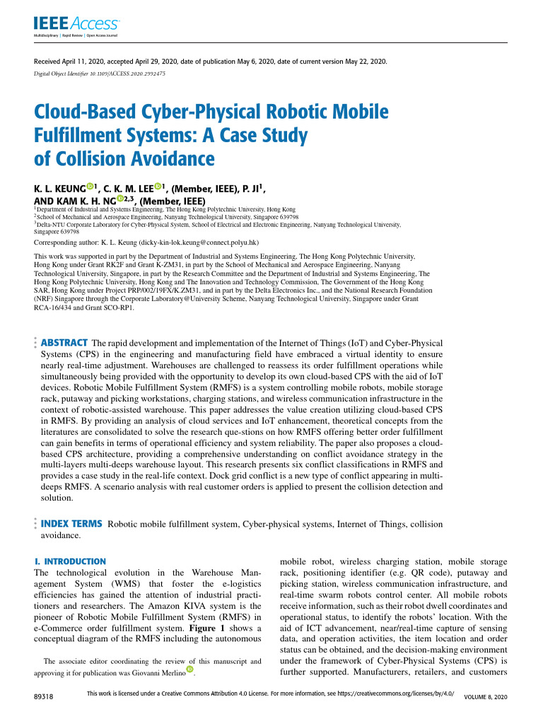 Keung 2020 Cloud Based Cyber Physical Robotic | PDF | Cloud Computing ...