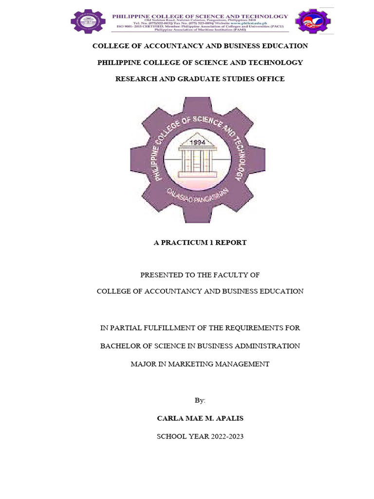 Ojt Narrative Report Carla | PDF | Cognition | Cognitive Science