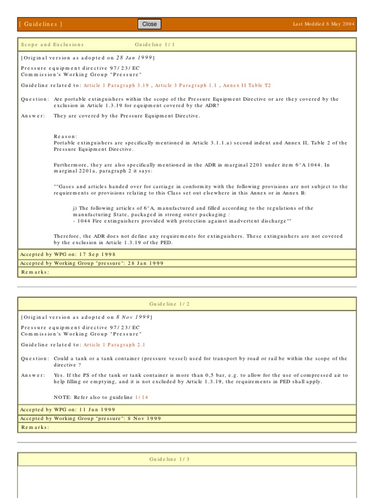 Ped Guidelines | PDF | Pipe (Fluid Conveyance) | Gases