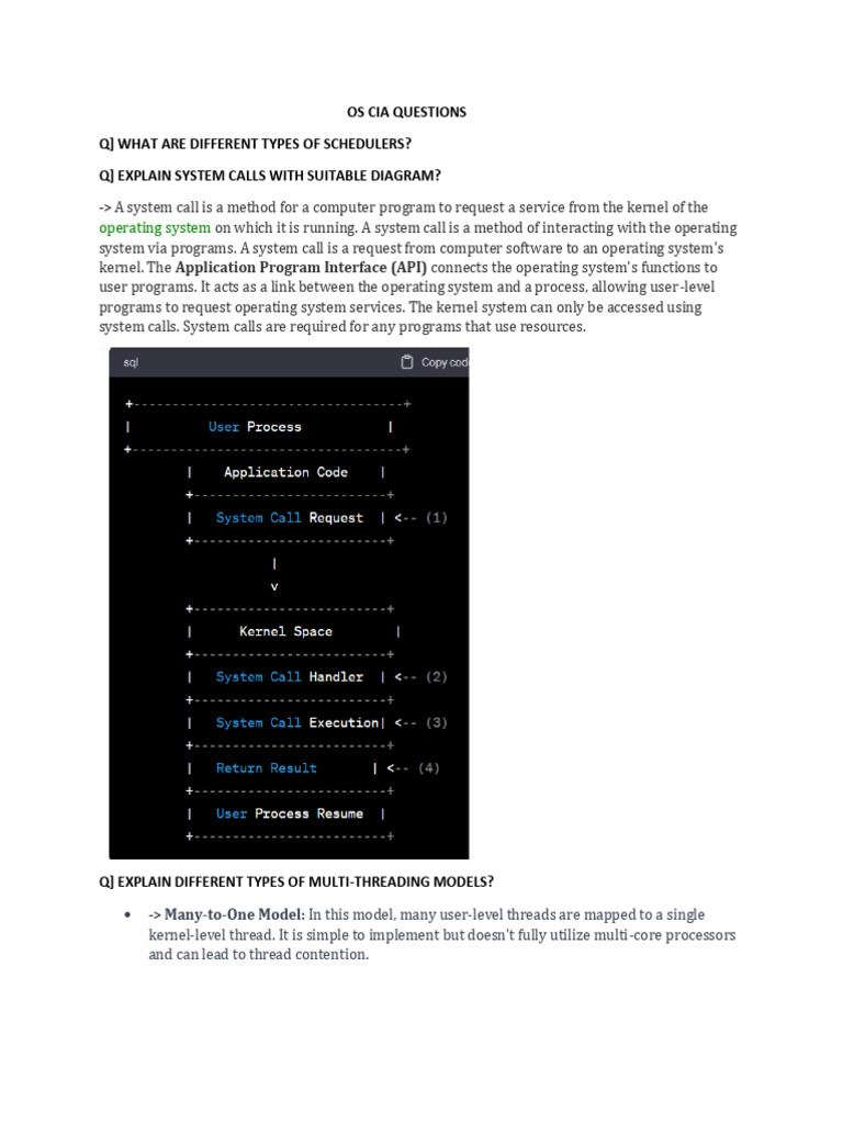 Operating Systems Questions and Answers | PDF Operating Systems Questions and Answers | PDF