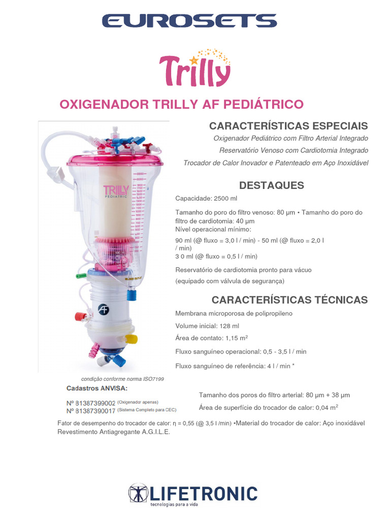 Oxigenadores Eurosets | PDF
