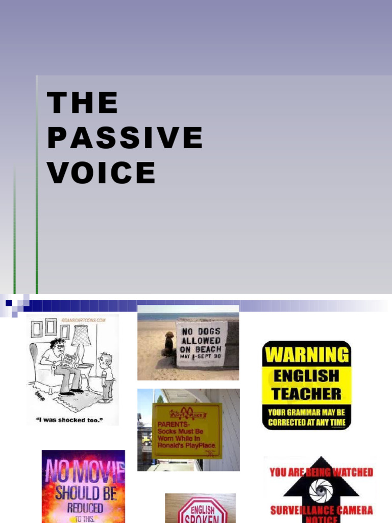 Passive | PDF | Verb | Grammatical Tense