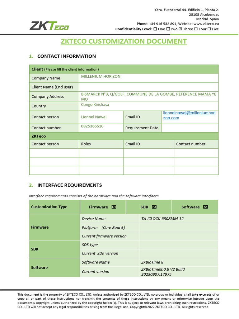 API Get FP Template-CustomizationRequirementdocument | PDF