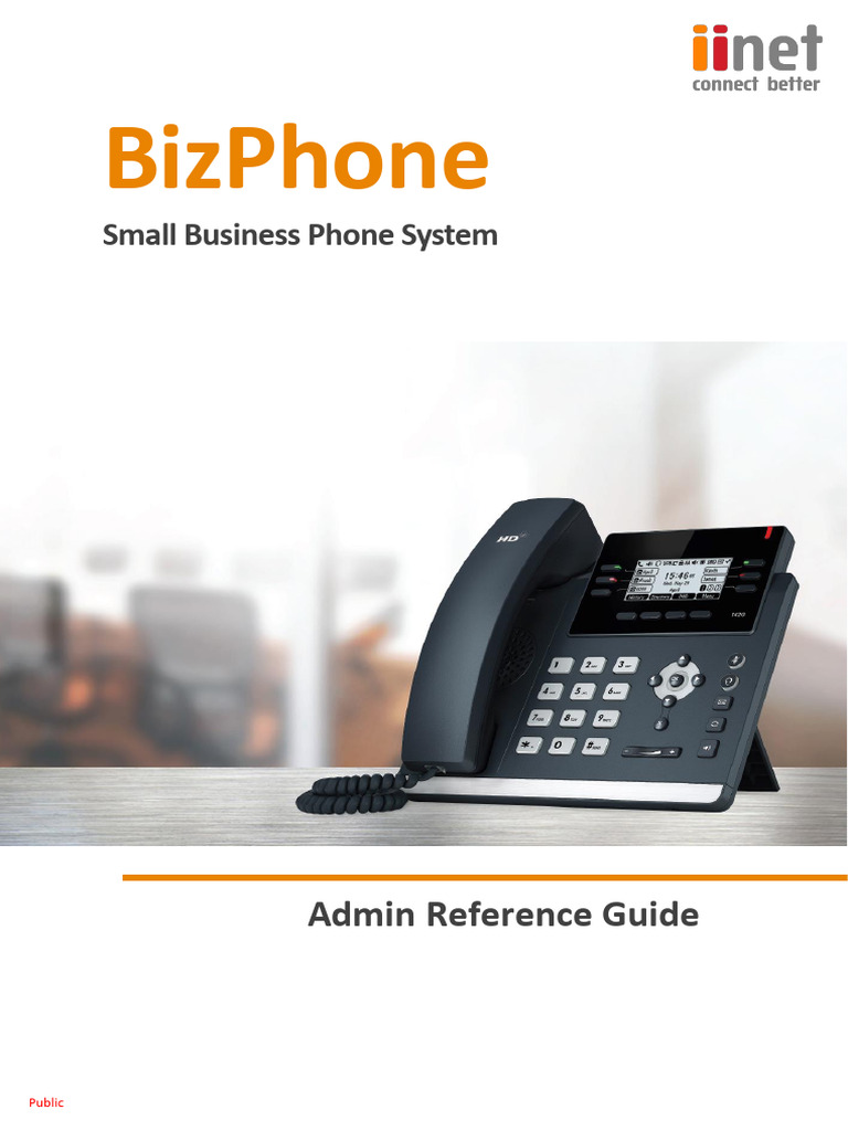 Iinet BizPhone Admin Reference Guide v2.08 | PDF | Telephone | Password