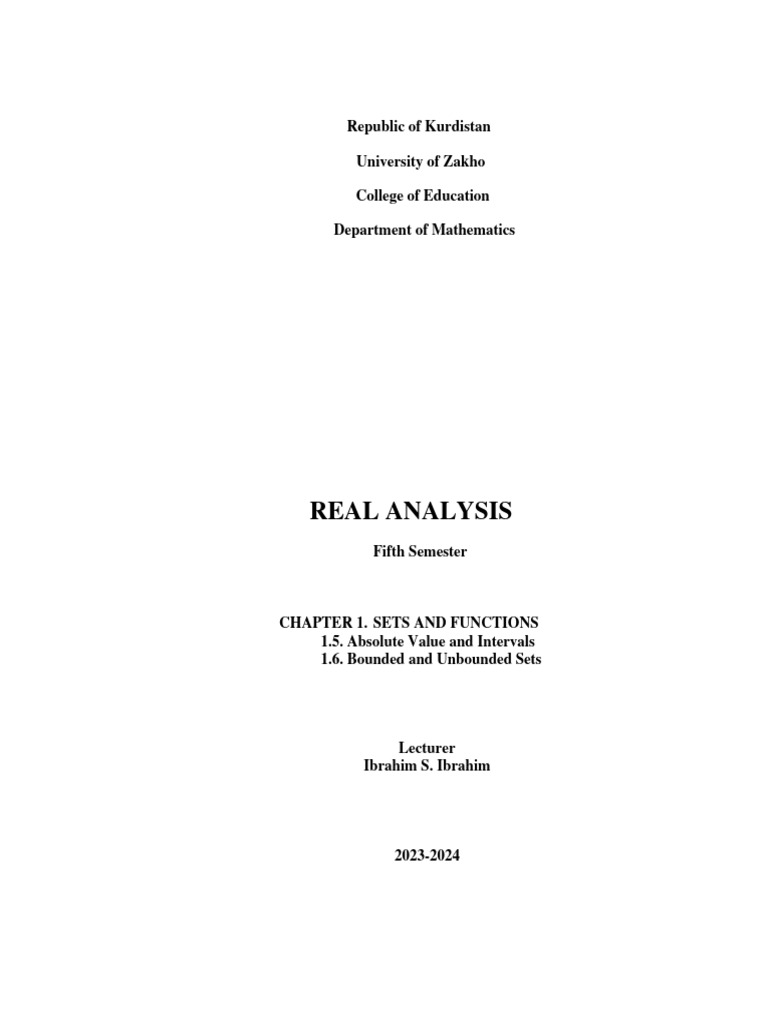 Real Analysis-Lectures 4 5_44ef1def6d5586e85da9cbeac6000bee | PDF ...