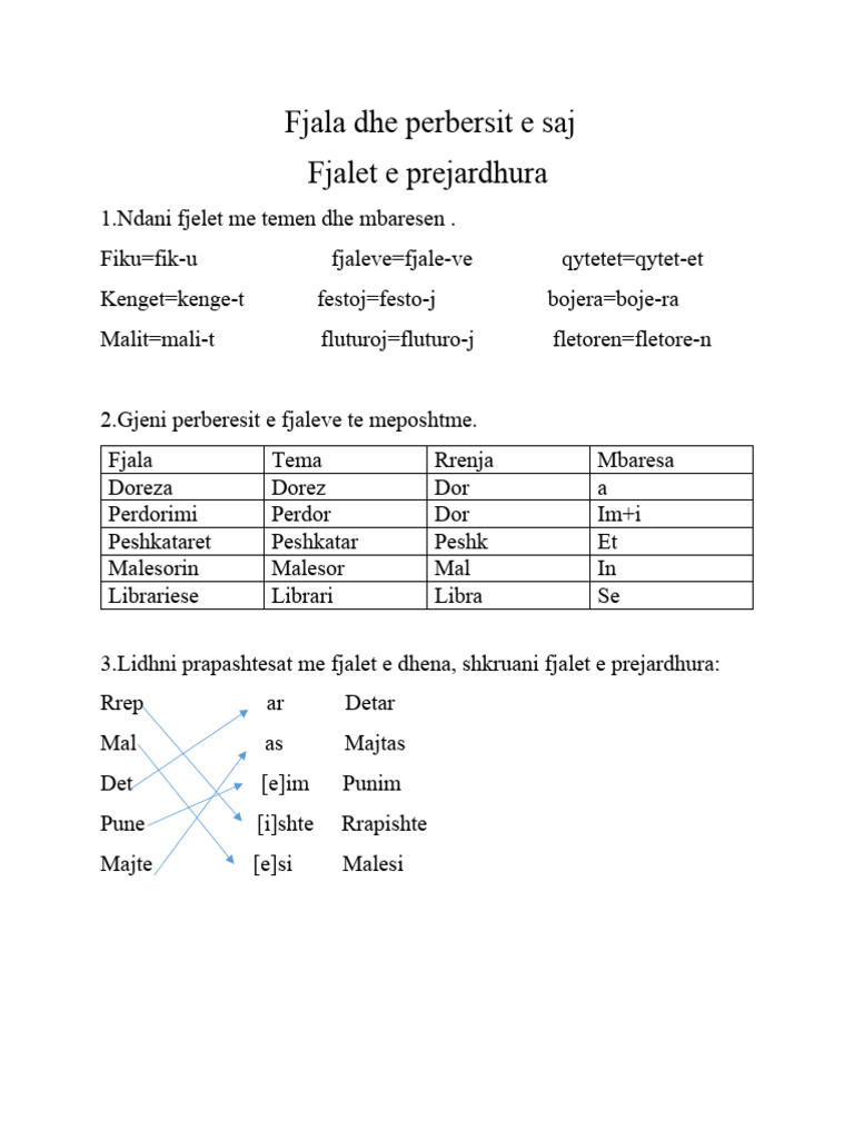 Fjala Dhe Perbersit e Saj | PDF