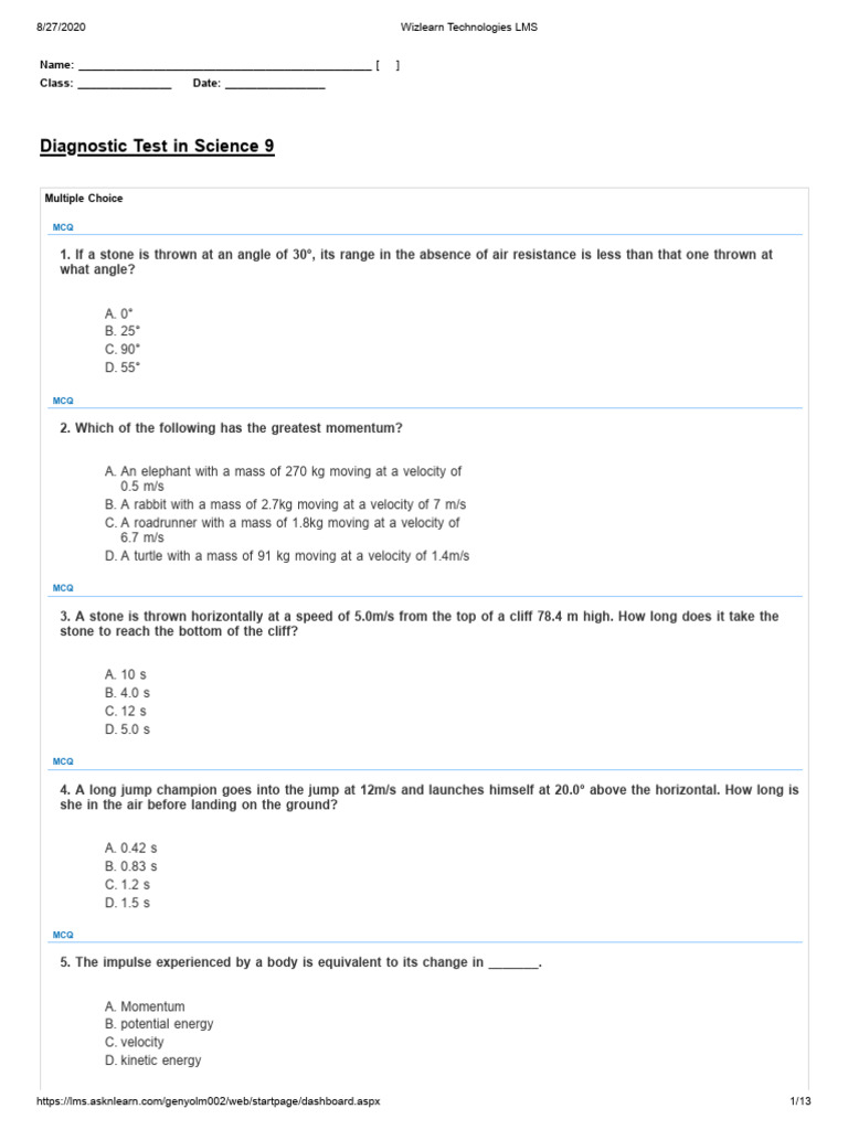 Science 9 | PDF | Science & Mathematics