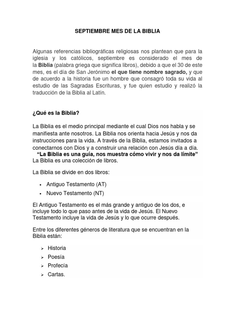 Qué es la Biblia | PDF