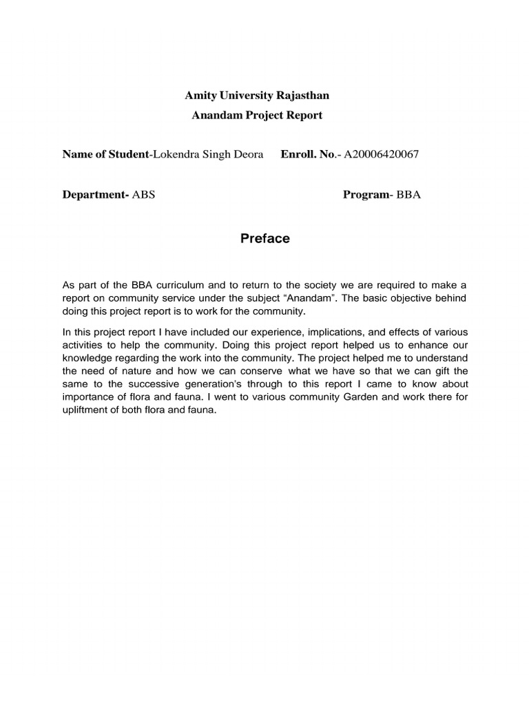 Anandam Project - Lokendra Singh | PDF