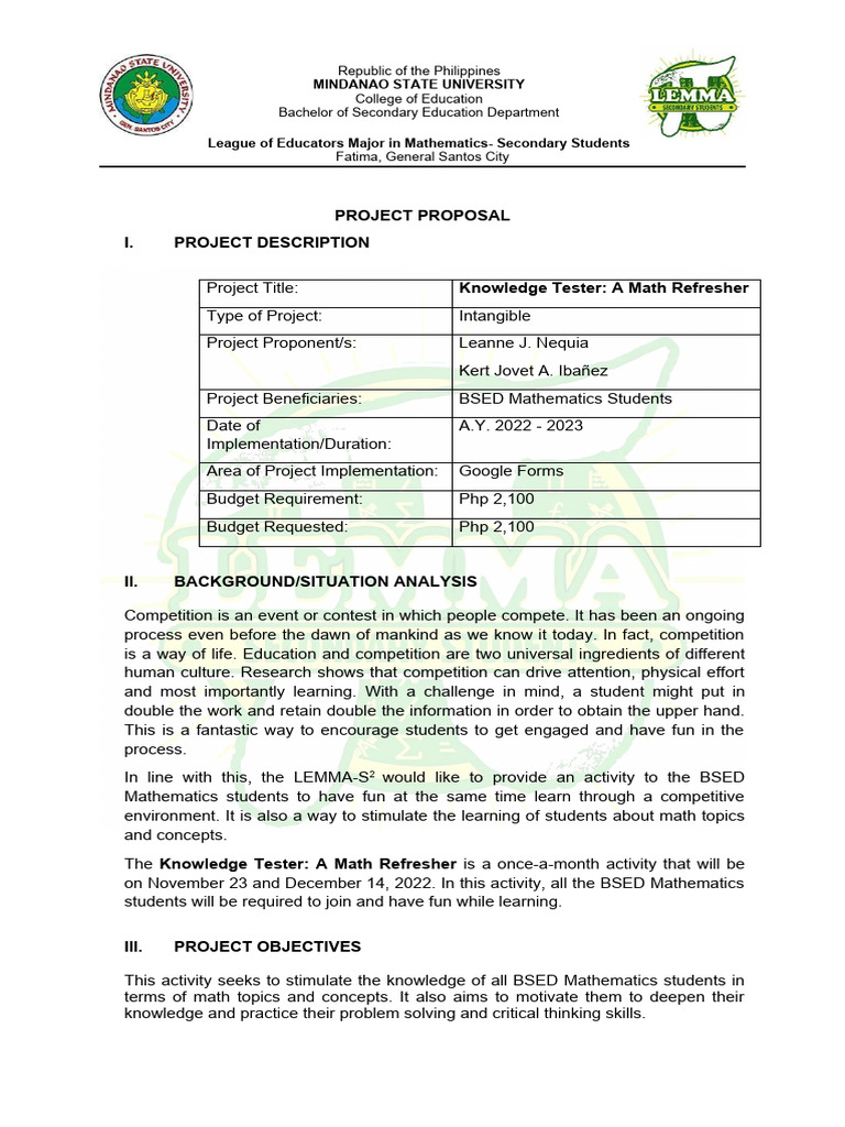 Math Refresher | PDF