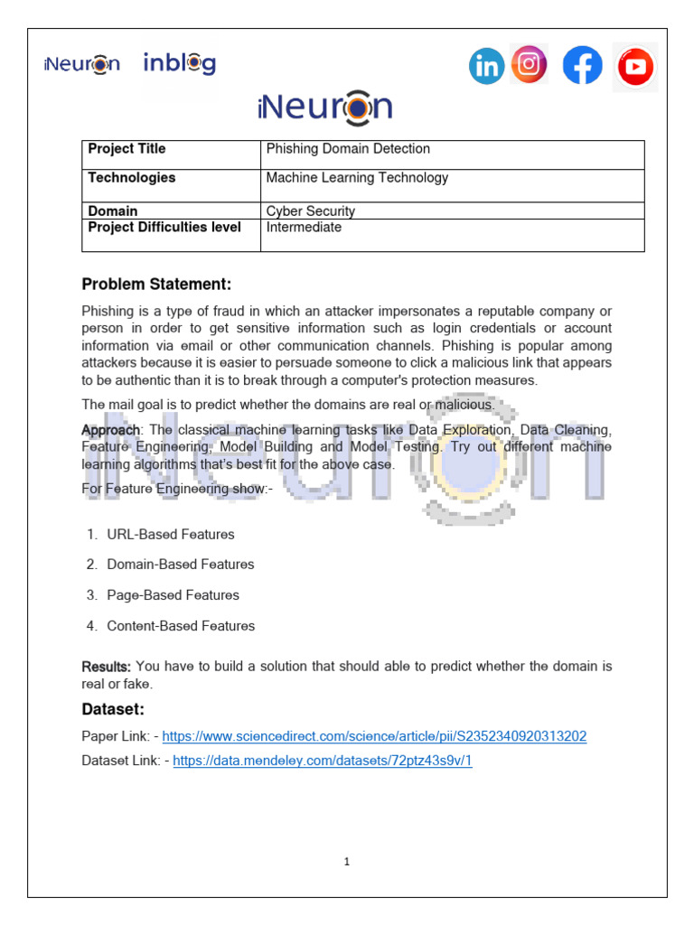 Phishing Domain Detection - Updated | PDF | Phishing | Machine Learning