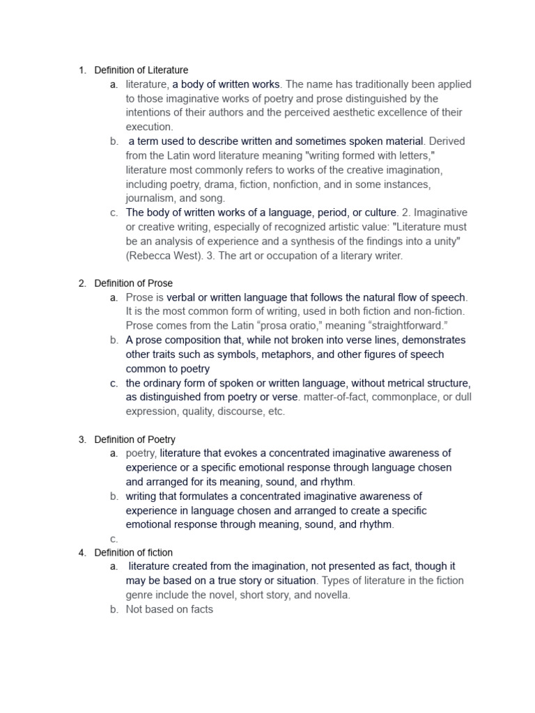 Intro To Lit Great Books | PDF | Poetry | Non Fiction