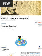Rizal's Educational Background | PDF | Social Science | Classics