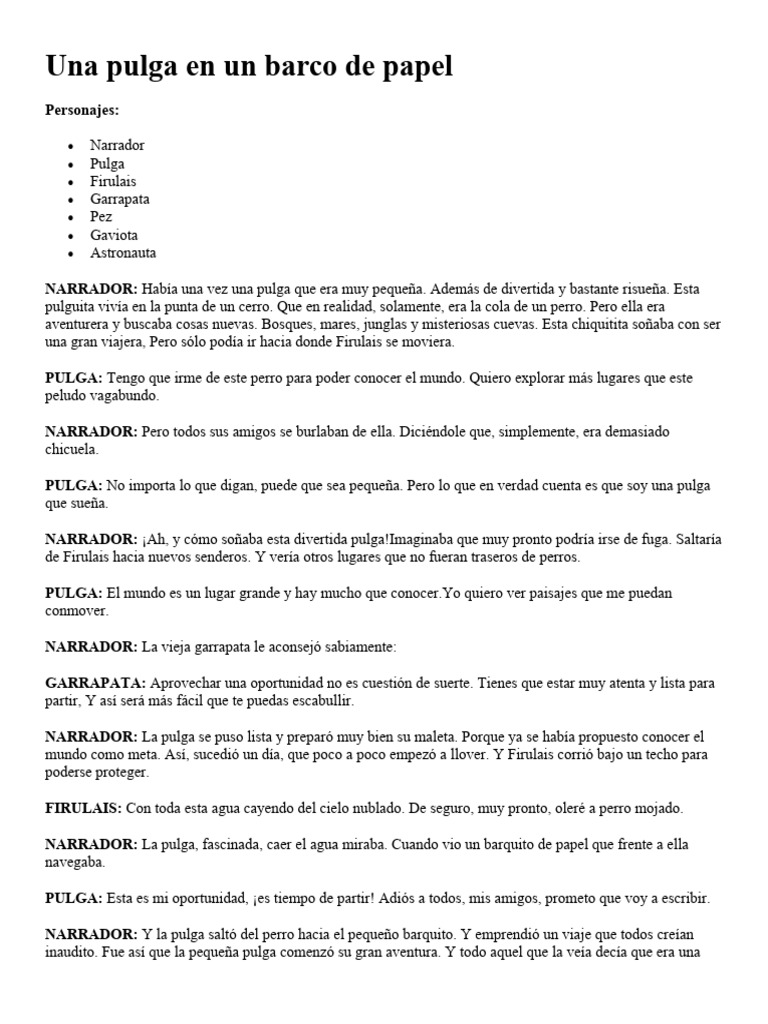 Cuentos cortos para títeres infantiles | PDF