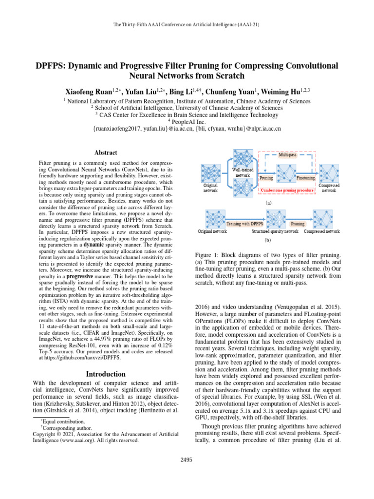 Dynamic and Progressive Filter Pruning For Compressing Convolutional Neural Networks From ...