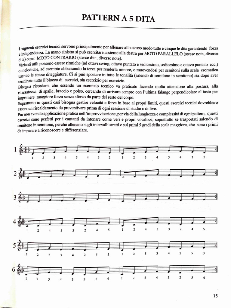 Esercizi 5 Dita | PDF