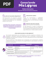 Prueba "Conociendo Mis Logros" 2025 | PDF | Evaluación | Aprendizaje