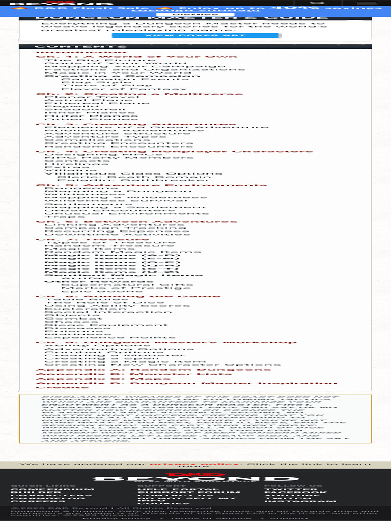 Dungeon Master's Guide - Dungeon Master's Guide - Sources - D&D Beyond ...