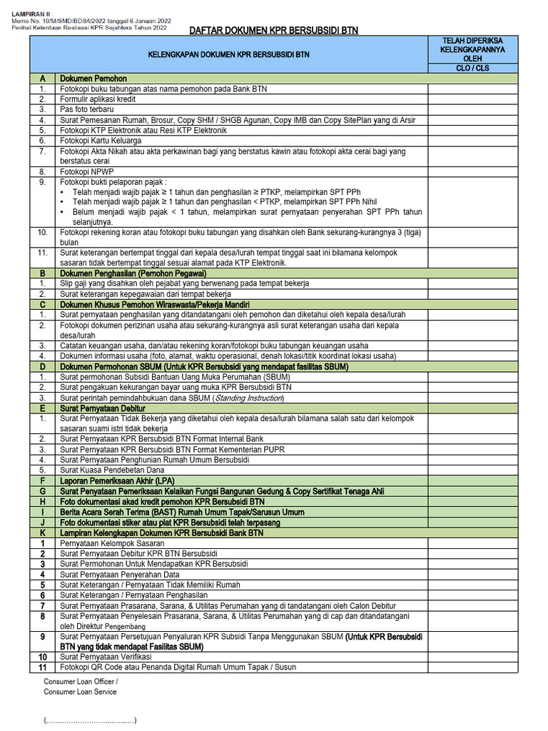 Form KPR Kayuara Kuning | PDF
