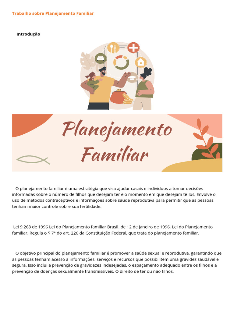 Planejamento familiar | PDF