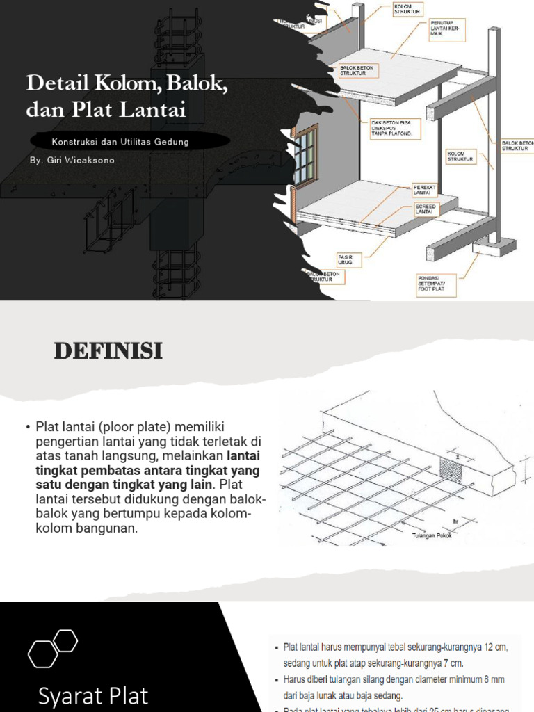 Detail Plat Lantai dan Konstruksinya | PDF | Griya & Taman