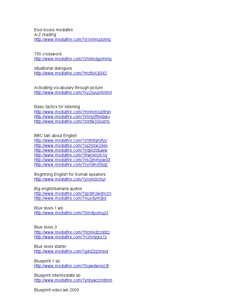 Esol Resources | PDF | English As A Second Or Foreign Language ...